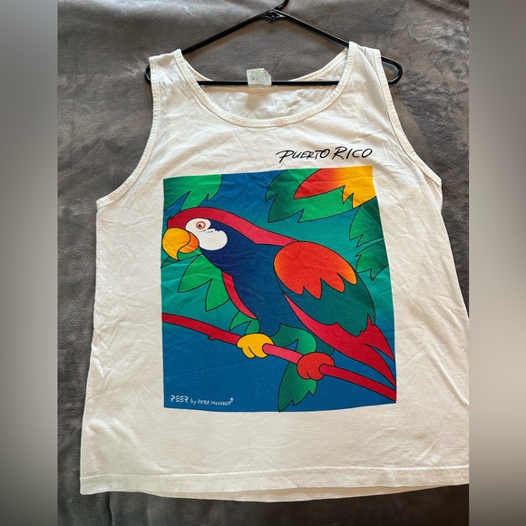 Tops | Vintage 9s Puerto Rico Graphic Tank Peer By Peter Mussfeldt ...